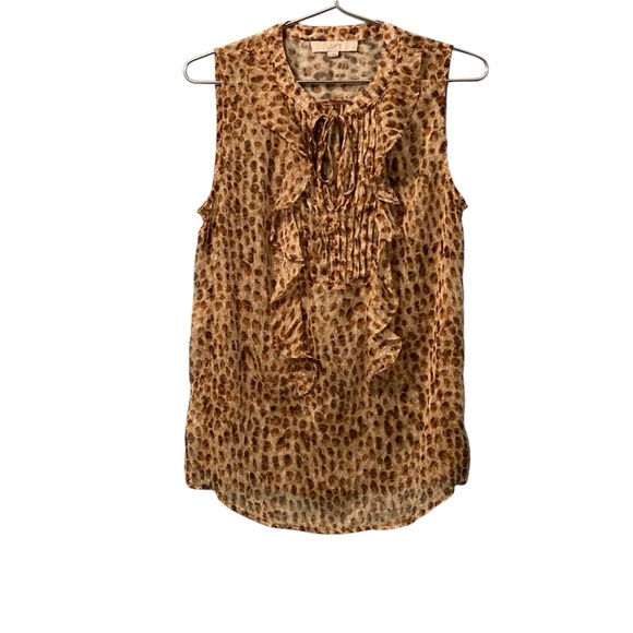 LOFT | Tops | Leopard Print Sleeveless Top | Poshmark